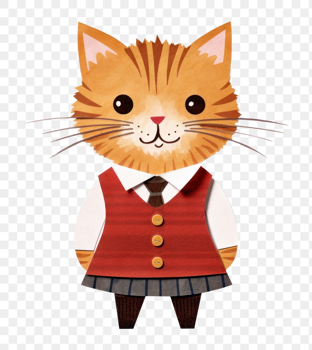 PNG Kitten wearing school uniform | Free PNG - rawpixel