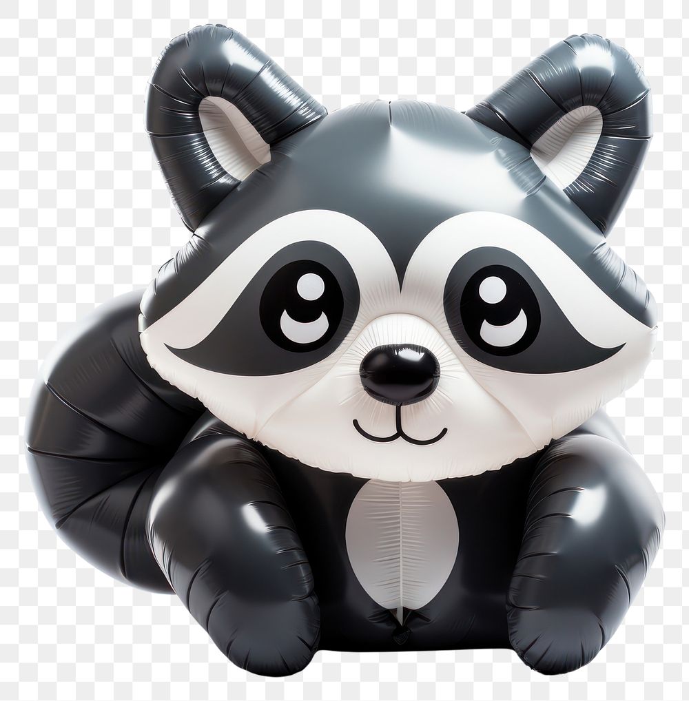 PNG Raccoon inflatable figurine cute. | Premium PNG - rawpixel