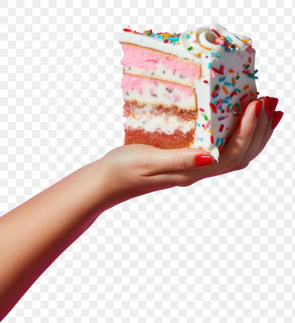 PNG Hand holding birthday cake | Free PNG - rawpixel
