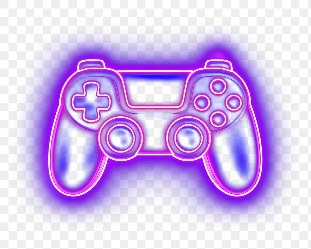 PNG Game icon purple neon | Premium PNG - rawpixel
