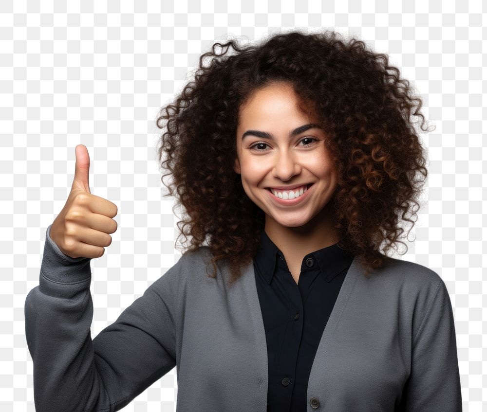 PNG Woman finger portrait smiling. | Premium PNG - rawpixel