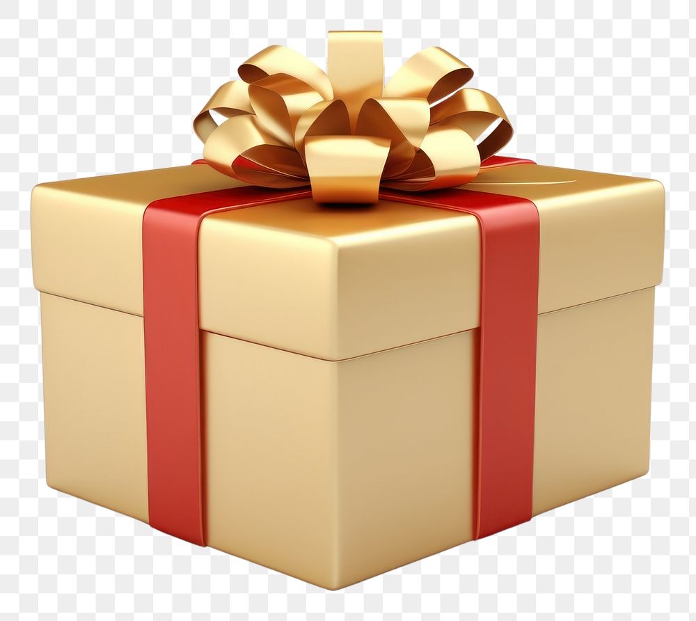 PNG golden present, transparent background | Premium PNG - rawpixel