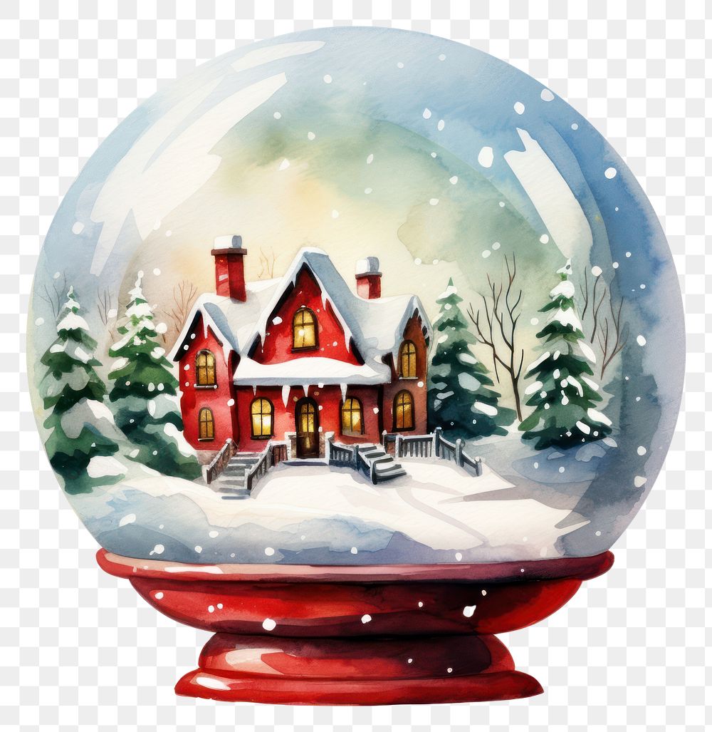 PNG Christmas snow globe architecture | Premium PNG - rawpixel