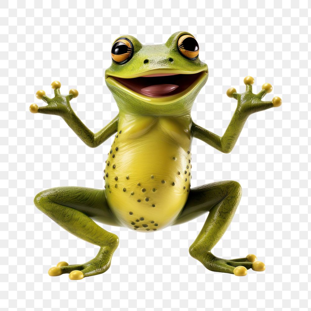 PNG Happy smiling dancing frog | Premium PNG - rawpixel