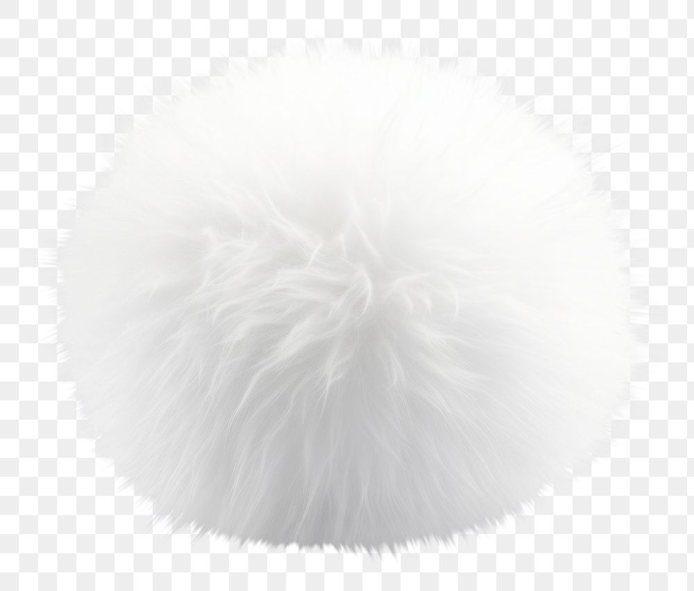 PNG Sphere shape white fur | Premium PNG - rawpixel