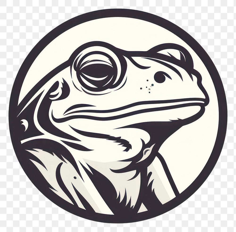 PNG Frog logo amphibian wildlife. | Premium PNG - rawpixel