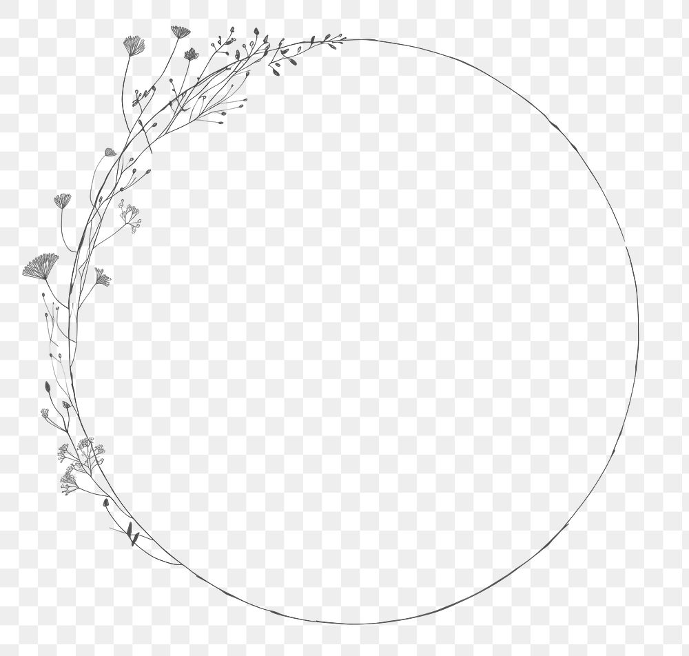 PNG Botanical pattern circle flower. | Premium PNG - rawpixel