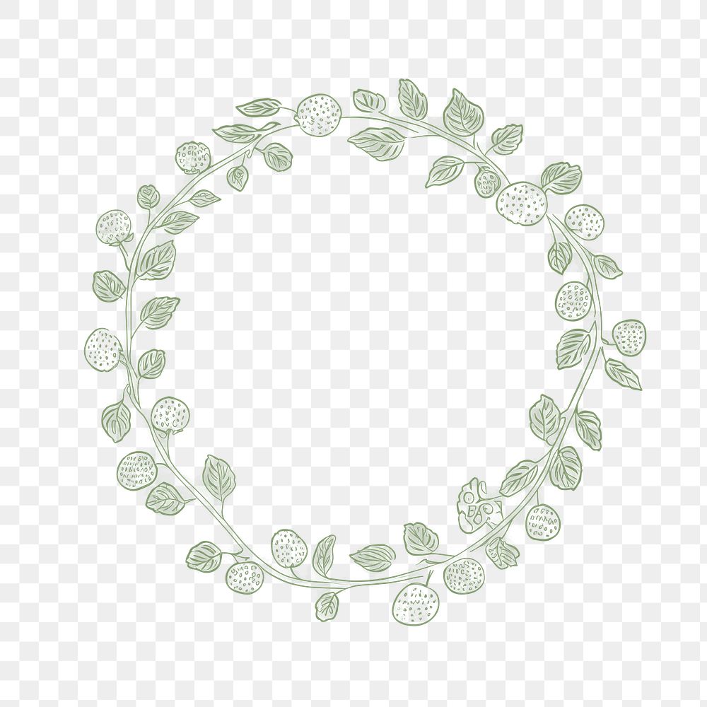 PNG Berry pattern circle plant. | Free PNG - rawpixel