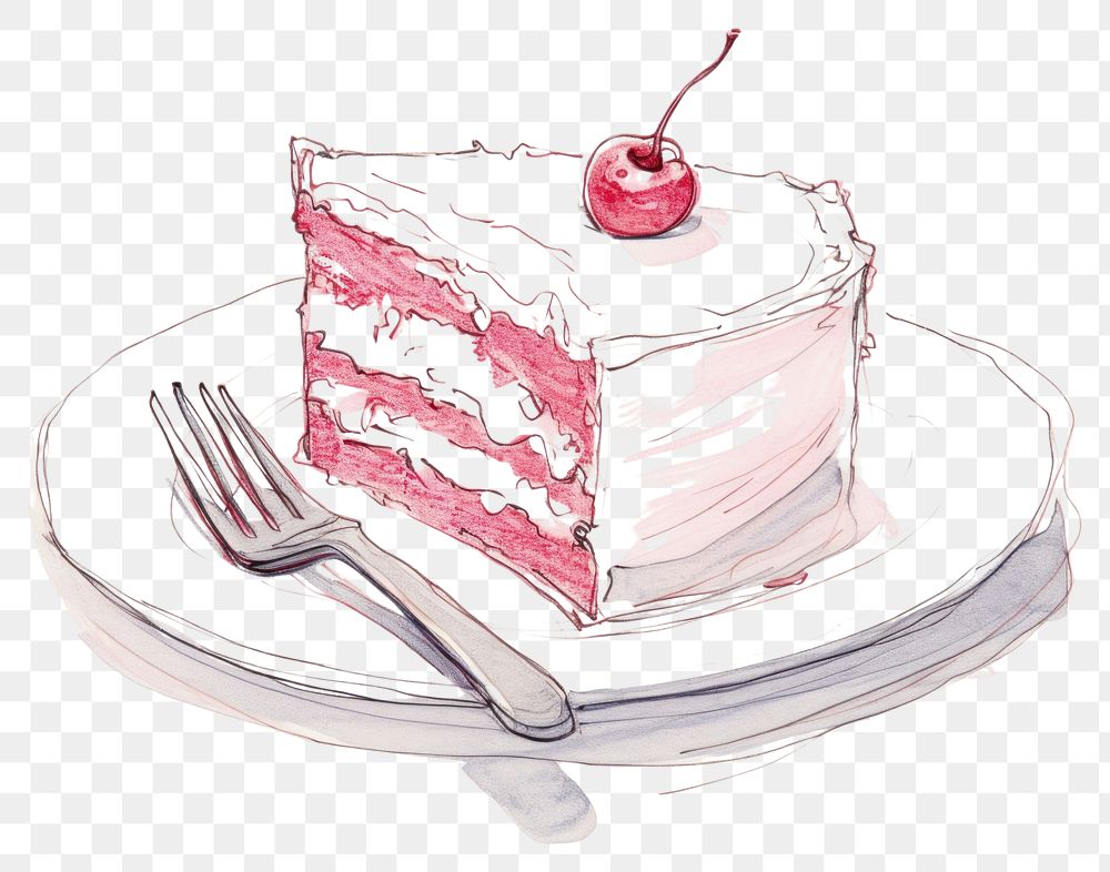 PNG Cake cake dessert drawing. | Free PNG - rawpixel