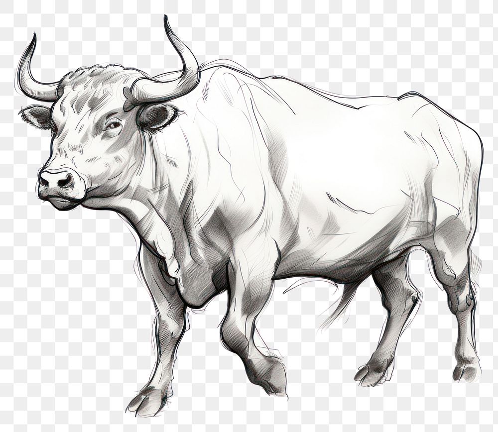 PNG Bull drawing livestock buffalo. | Premium PNG - rawpixel