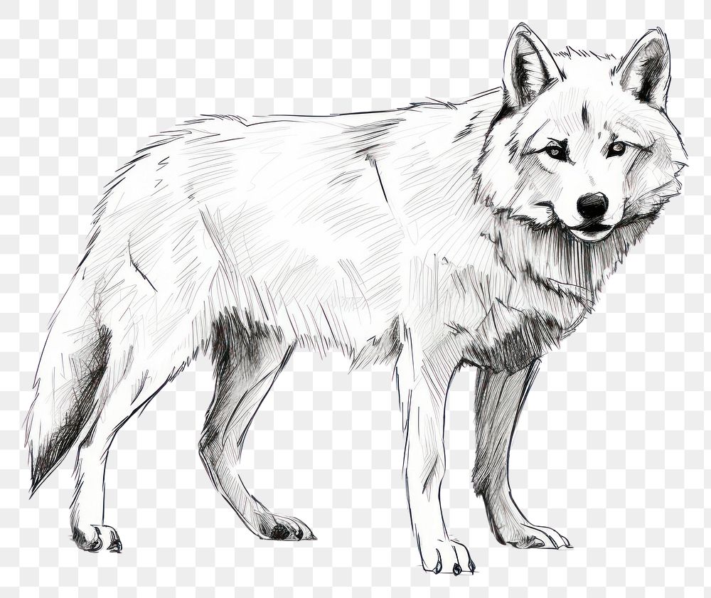 PNG Wolf drawing wolf mammal. | Free PNG - rawpixel