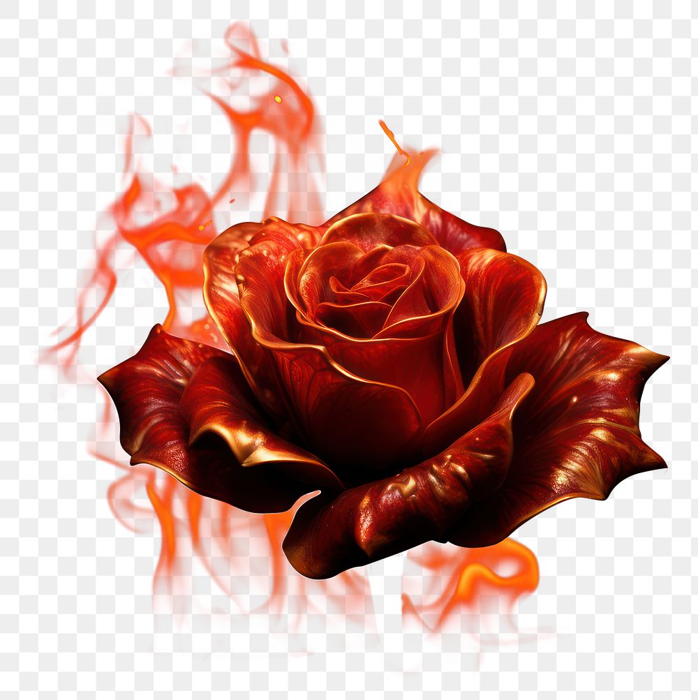 PNG Rose fire rose burning. | Premium PNG - rawpixel