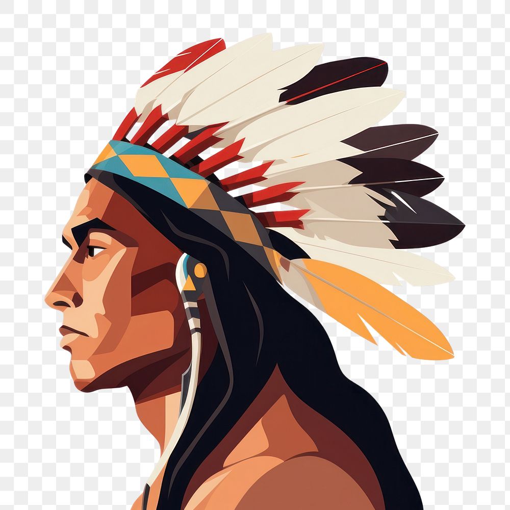 PNG Indian native america white | Free PNG - rawpixel