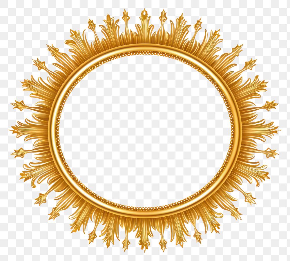 PNG Sun gold jewelry frame. | Premium PNG - rawpixel
