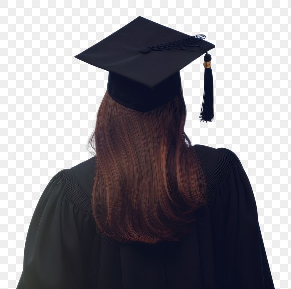PNG Back woman student graduation | Premium PNG - rawpixel