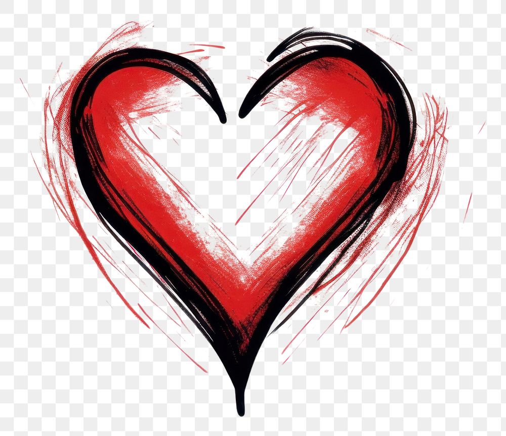 PNG Heart drawing paper calligraphy. | Premium PNG - rawpixel