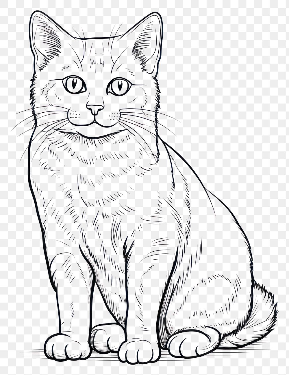 PNG Cat drawing mammal animal. | Premium PNG - rawpixel