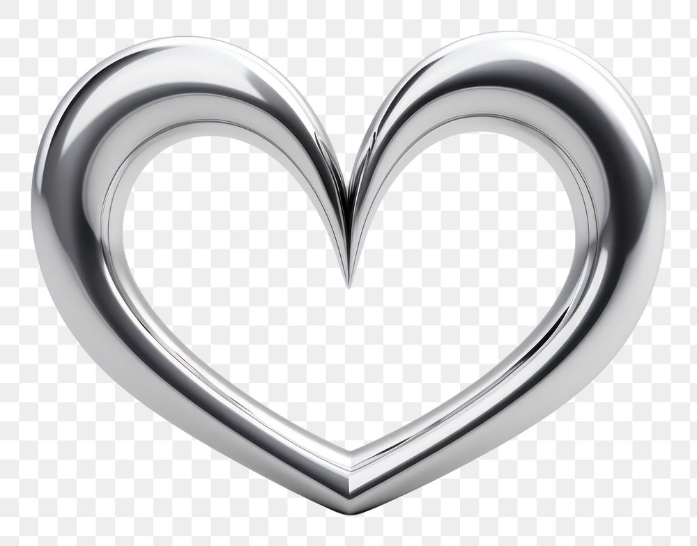 PNG Heart jewelry silver shape | Free PNG - rawpixel