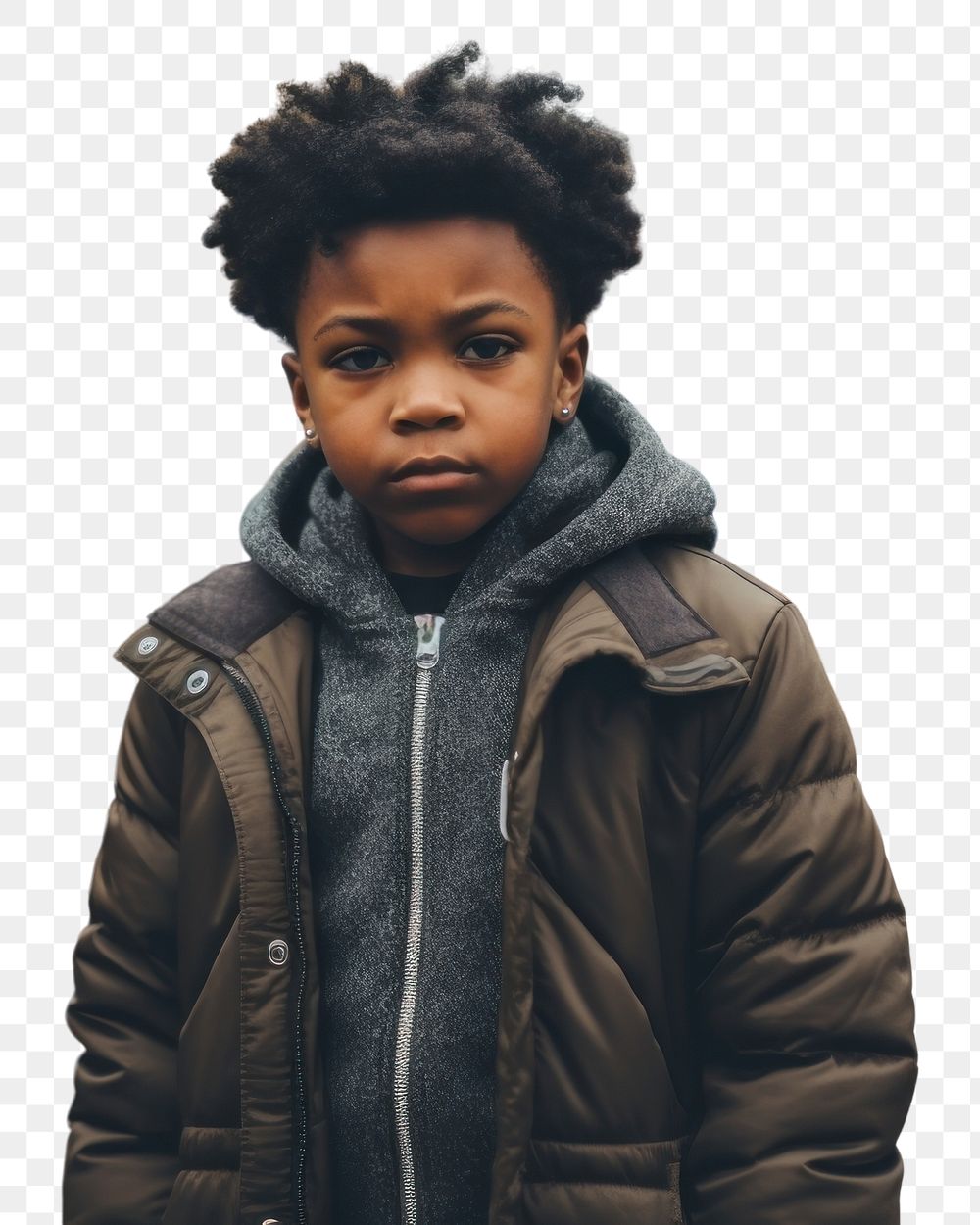 PNG Little black kid portrait | Free PNG - rawpixel