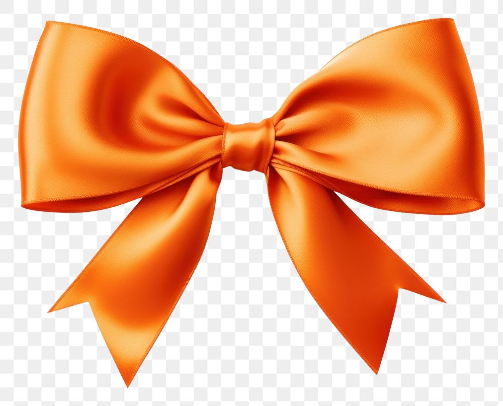 PNG Orange ribbon bow white | Free PNG - rawpixel