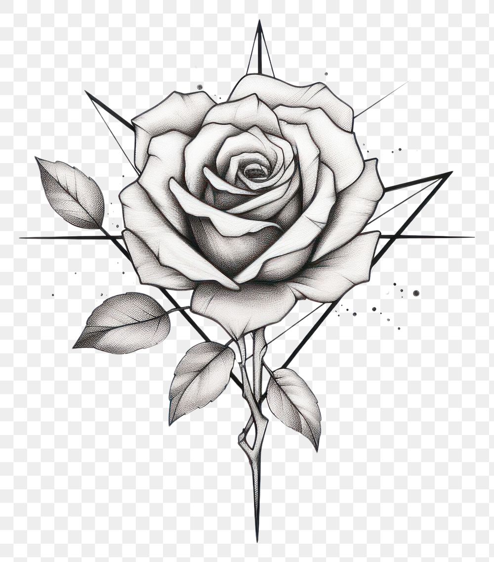 PNG Rose drawing flower sketch | Premium PNG - rawpixel