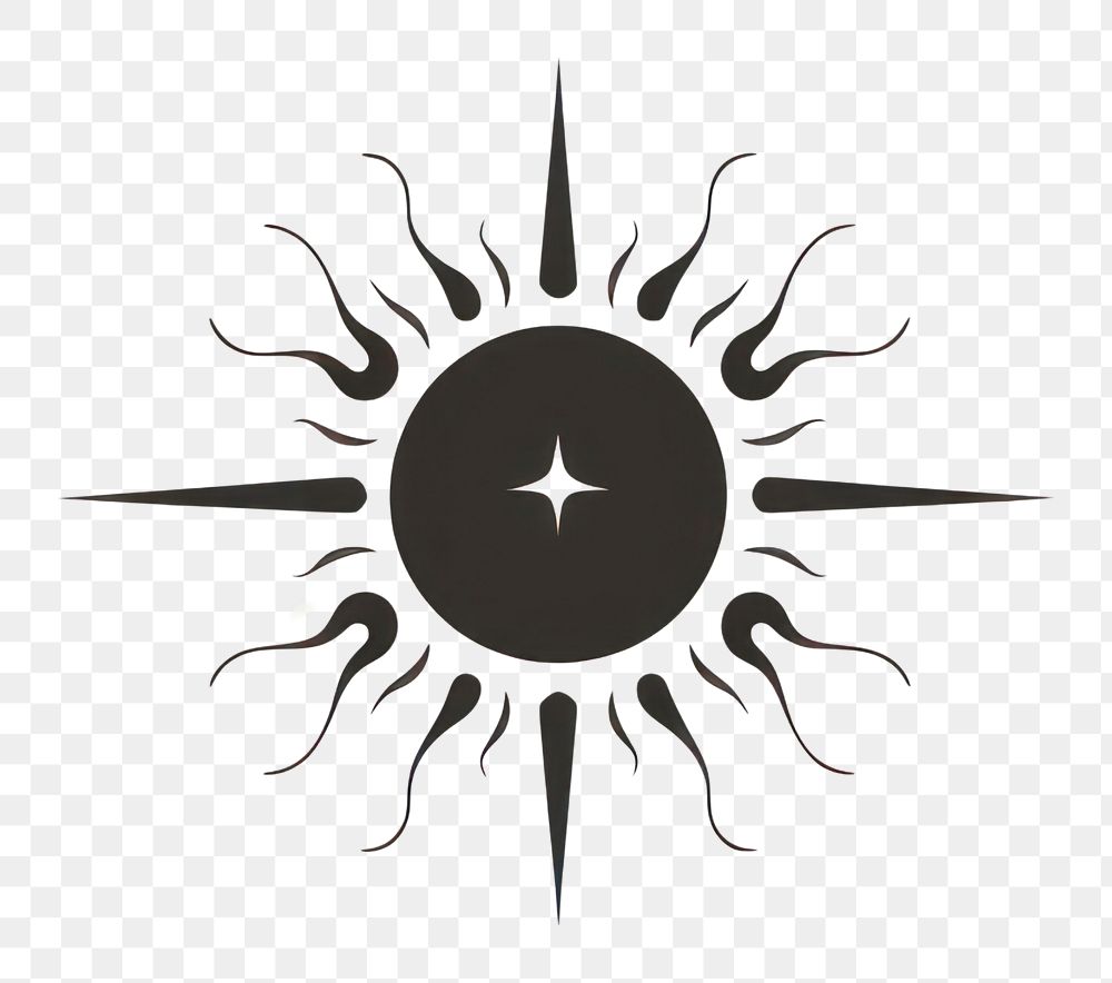 PNG Sun symbol white logo. | Premium PNG - rawpixel