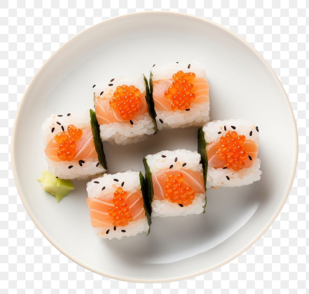 PNG Sushi plate food rice. | Premium PNG - rawpixel