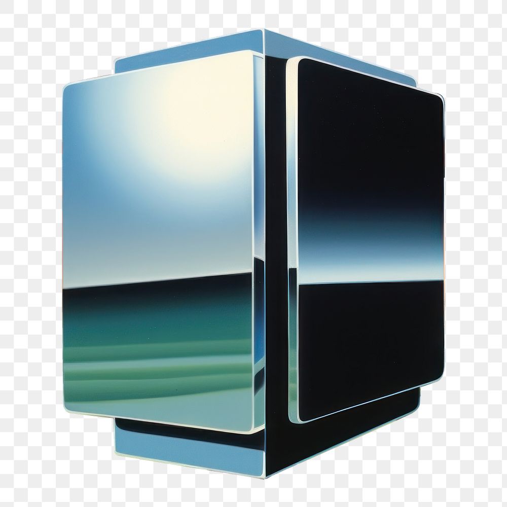 PNG Chrome square reflection horizon | Free PNG - rawpixel