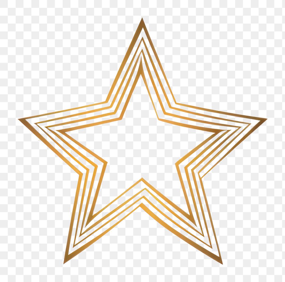 PNG Star symbol gold line. | Premium PNG - rawpixel
