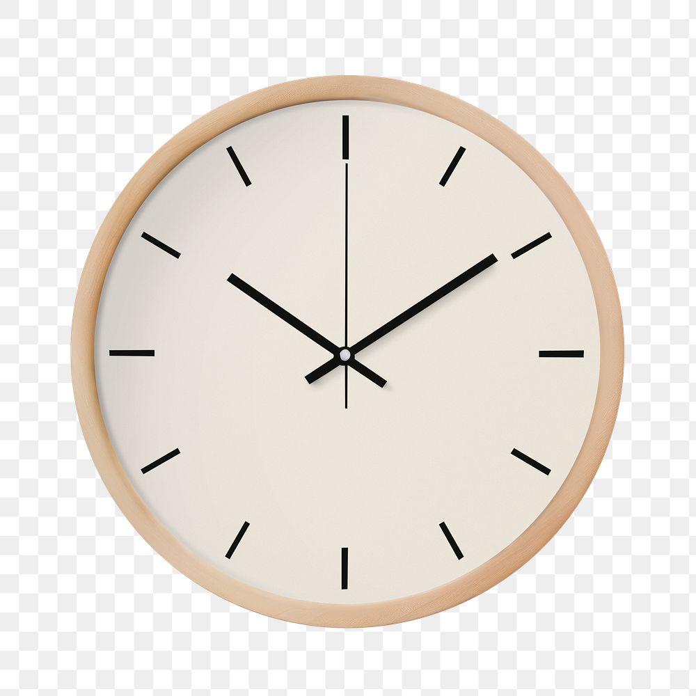 Wall clock png, transparent background | Free PNG - rawpixel