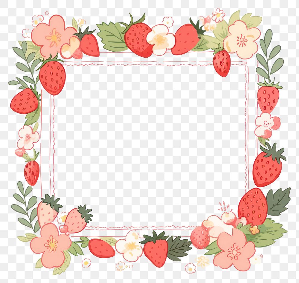 PNG Strawberry pattern food art. | Free PNG - rawpixel