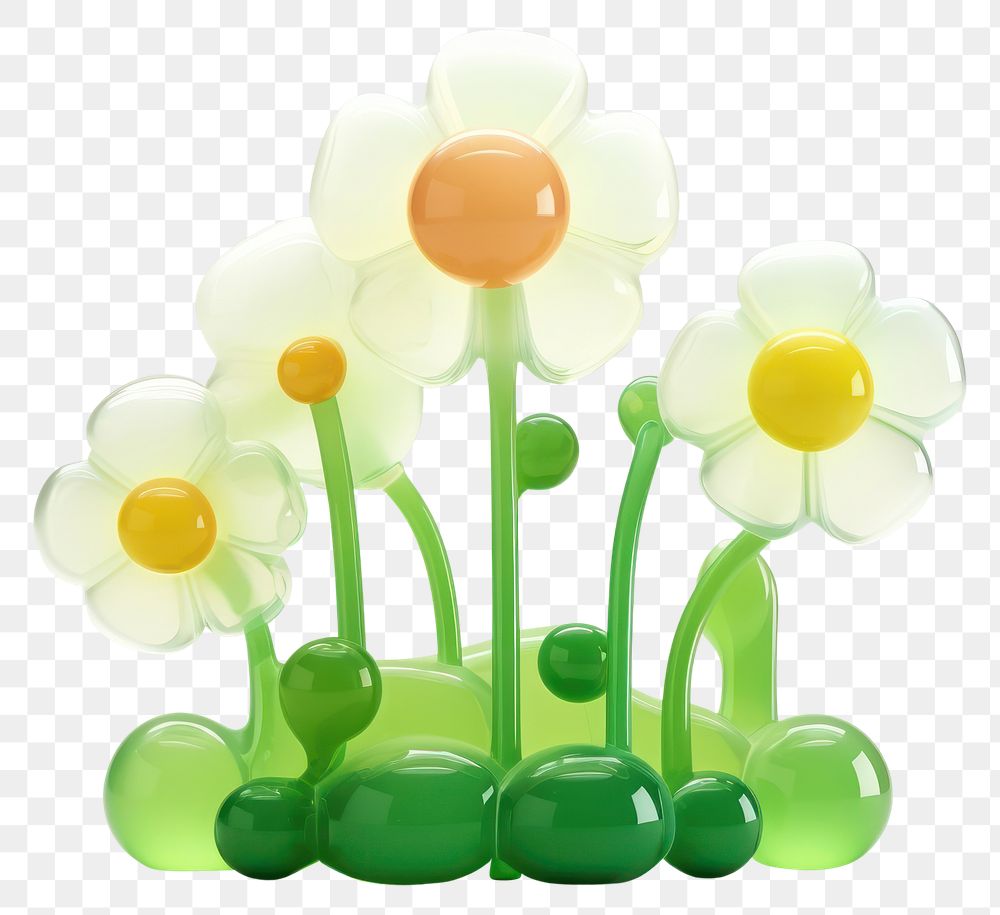 PNG Simple flowers and green | Free PNG - rawpixel