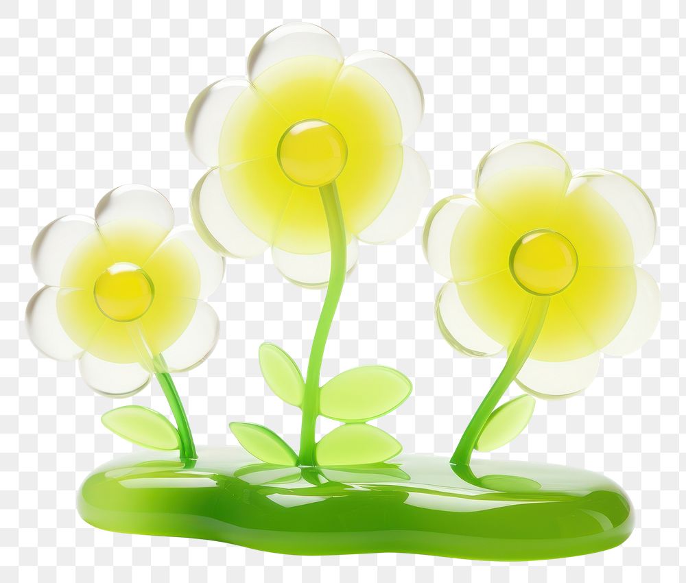 PNG Simple flowers and green | Free PNG - rawpixel