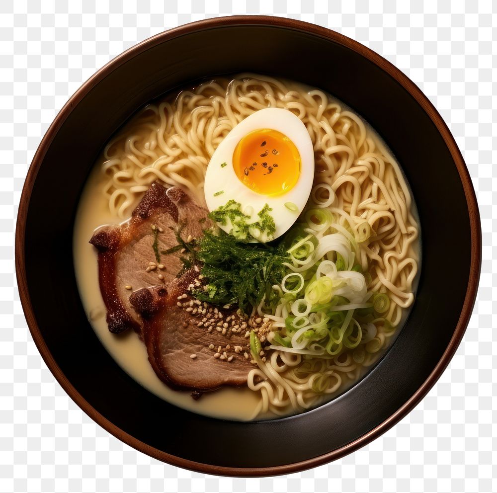 PNG Tonkotsu ramen plate food | Premium PNG - rawpixel