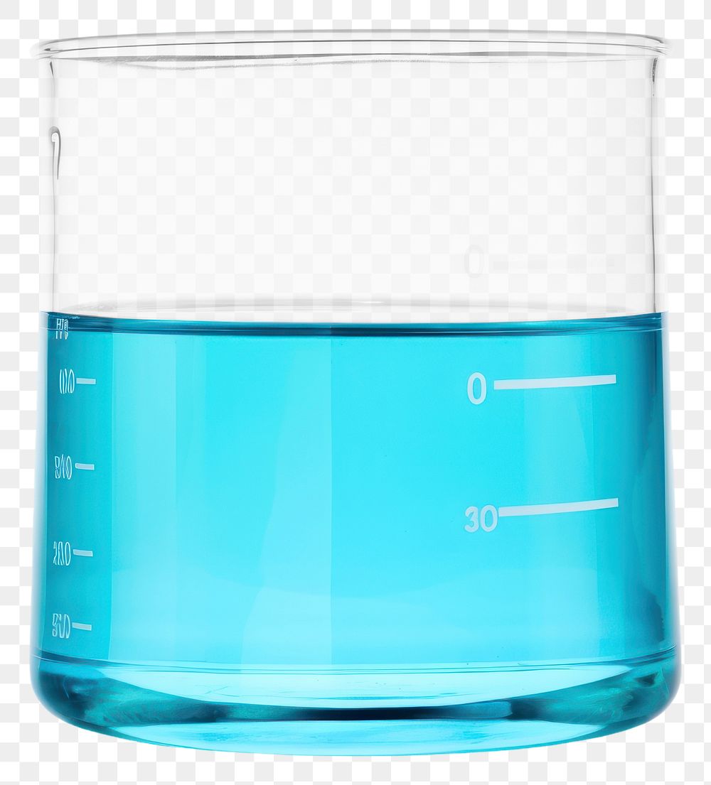 PNG Beaker glass water blue | Premium PNG - rawpixel
