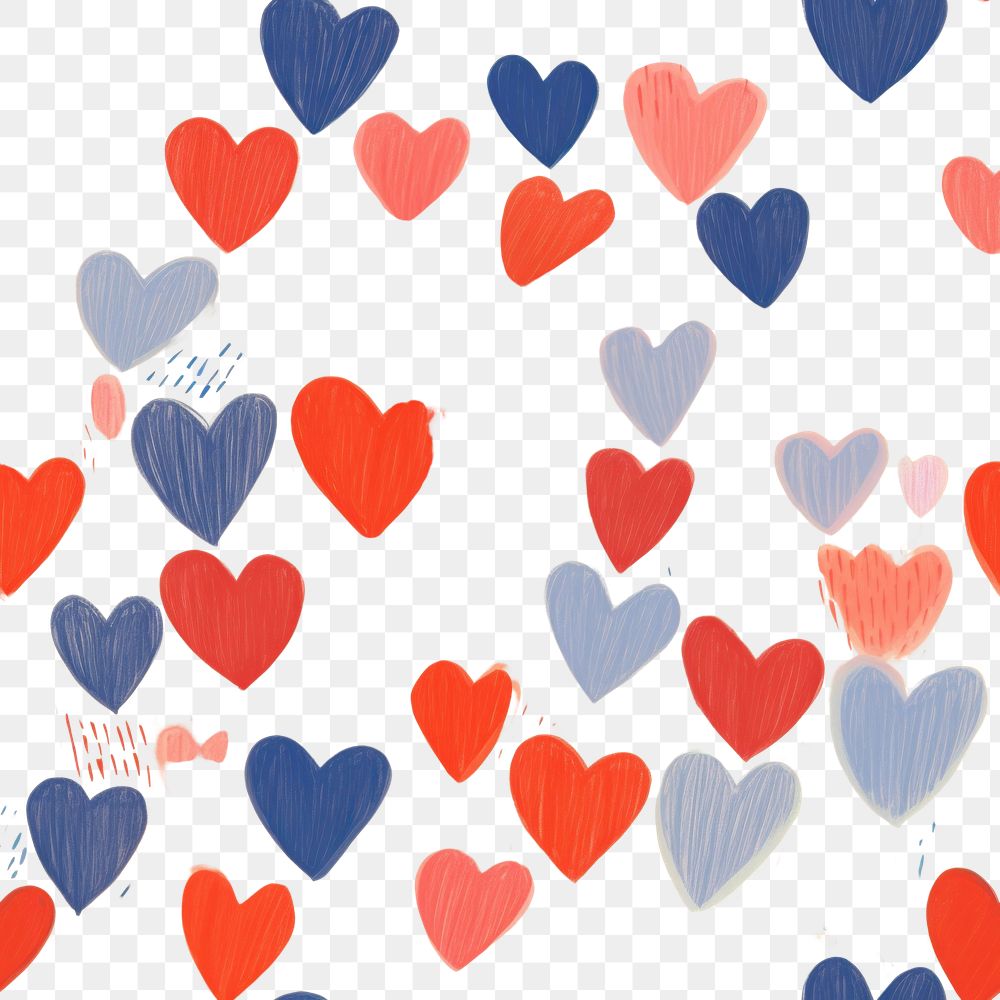 PNG Heart pattern petal red | Premium PNG - rawpixel