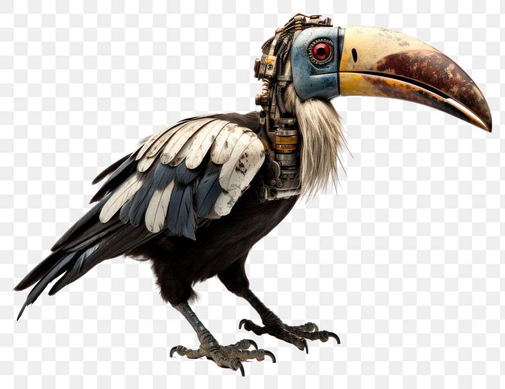 PNG Cyborg hornbill animal toucan | Free PNG - rawpixel