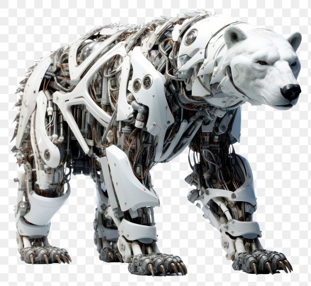 PNG Cyborg polar bear wildlife | Free PNG - rawpixel