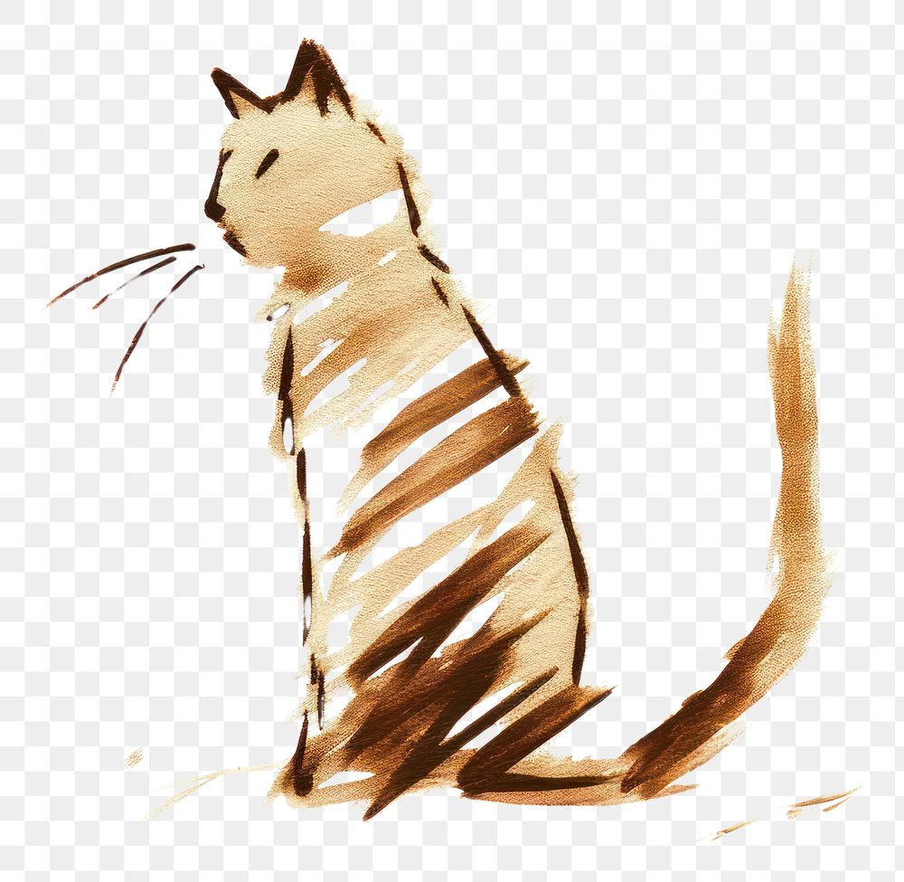 PNG Cat drawing animal mammal. | Premium PNG - rawpixel