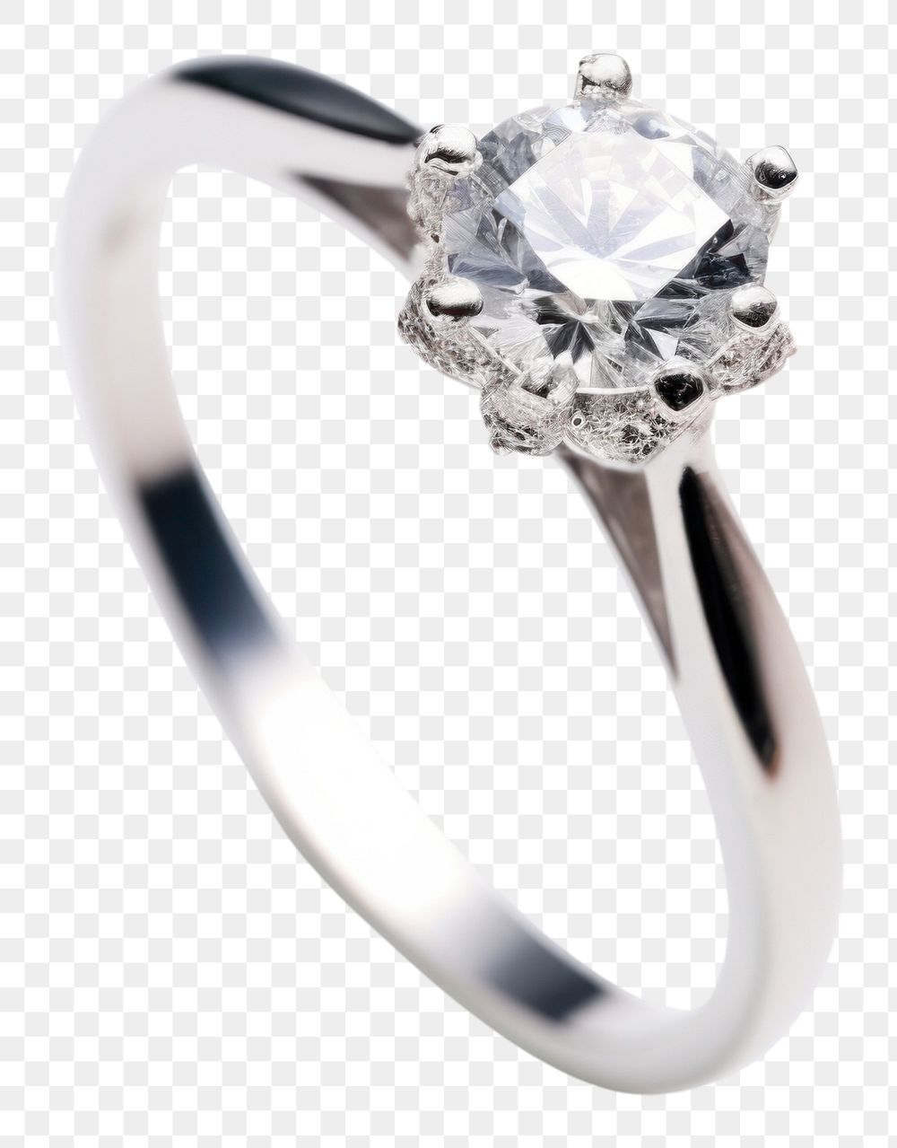 PNG Diamond silver ring platinum | Free PNG - rawpixel