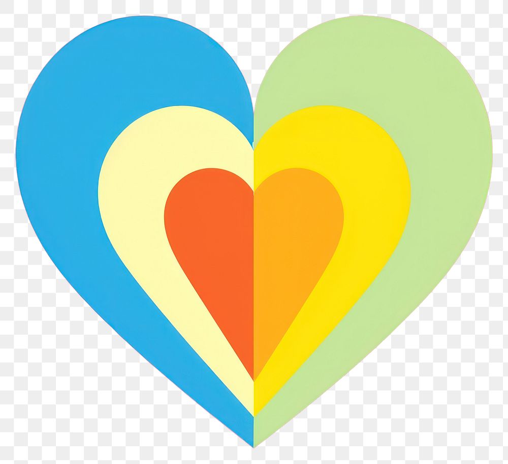 PNG Abstract rainbow heart togetherness | Premium PNG - rawpixel