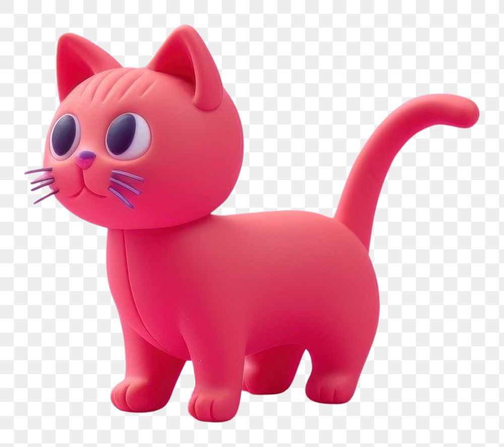 PNG Cute cat walking figurine | Free PNG - rawpixel