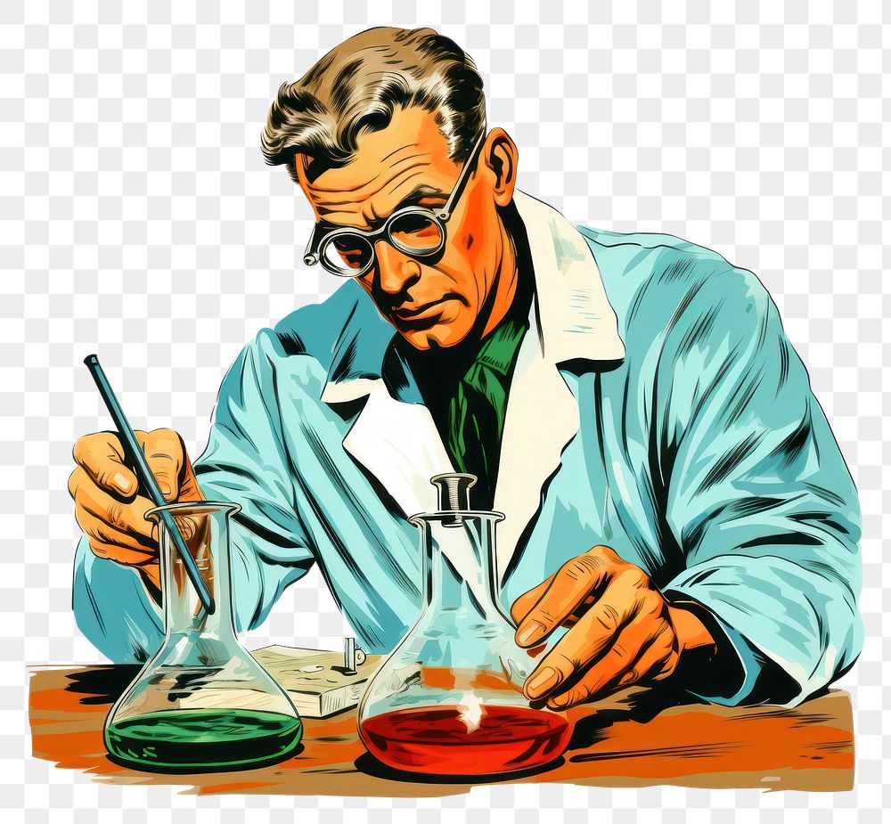 PNG Scientist scientist adult art. | Premium PNG - rawpixel
