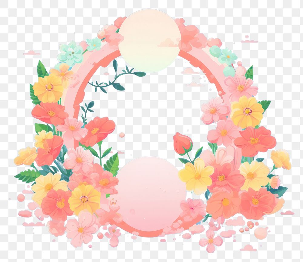 PNG flower frame plant architecture | Premium PNG - rawpixel