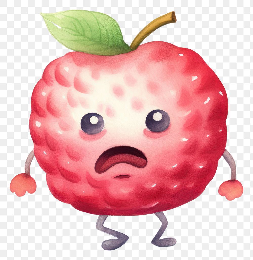 PNG Angry running raspberry fruit | Free PNG - rawpixel