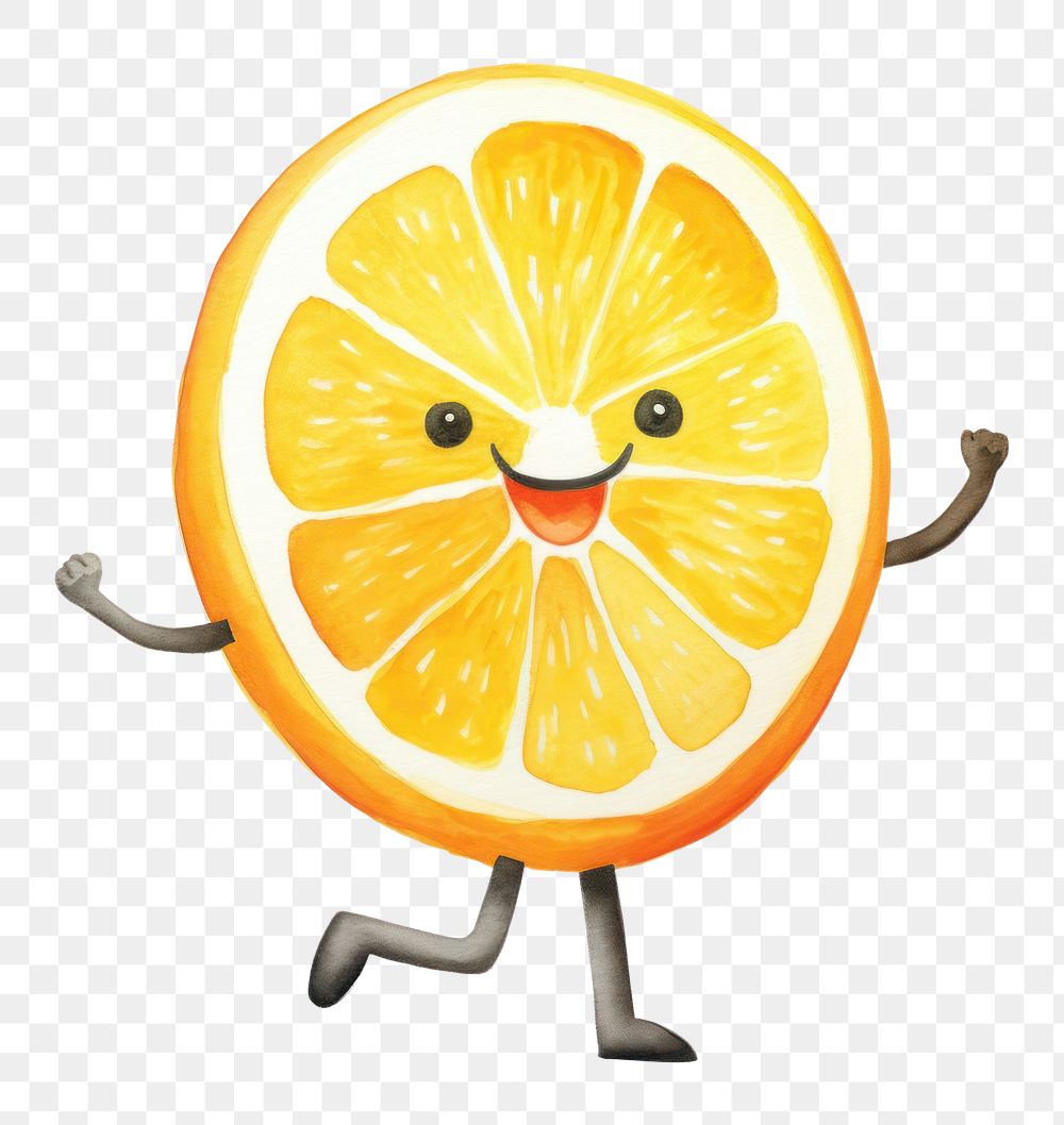PNG Sliced orange dancing partying | Free PNG - rawpixel