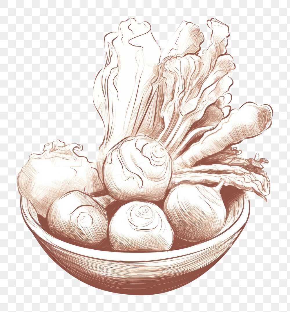 PNG Bowl fresh vegetables drawing | Free PNG - rawpixel
