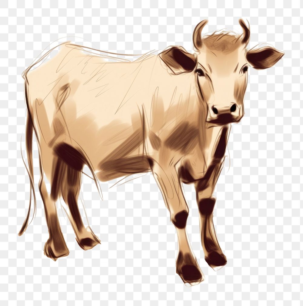 PNG Cow livestock drawing cattle. | Free PNG - rawpixel