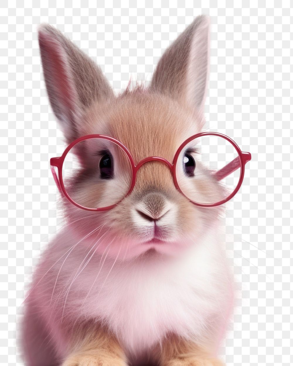 PNG Rabbit glasses portrait mammal. | Free PNG - rawpixel