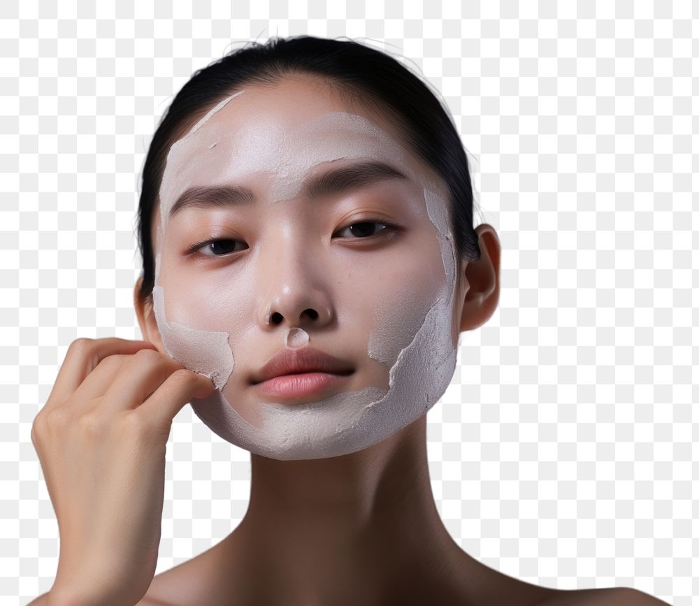 PNG Skincare cosmetics portrait applying. | Free PNG - rawpixel